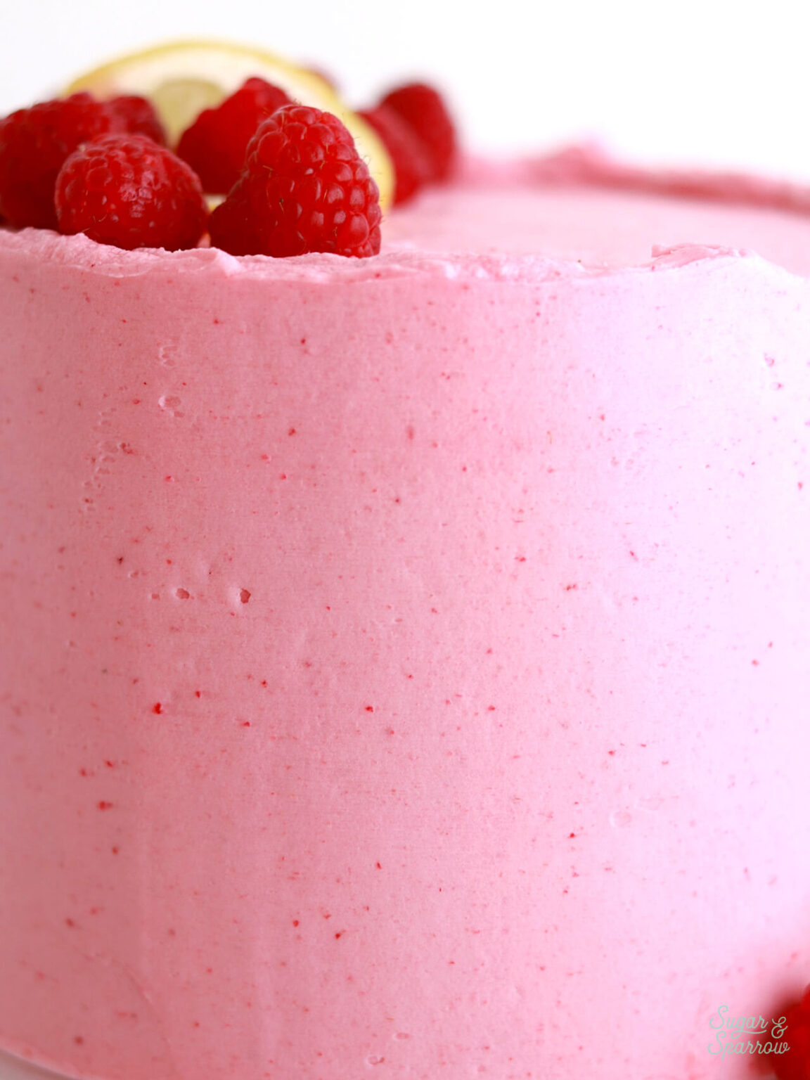 Lemon Raspberry Layer Cake - Sugar & Sparrow